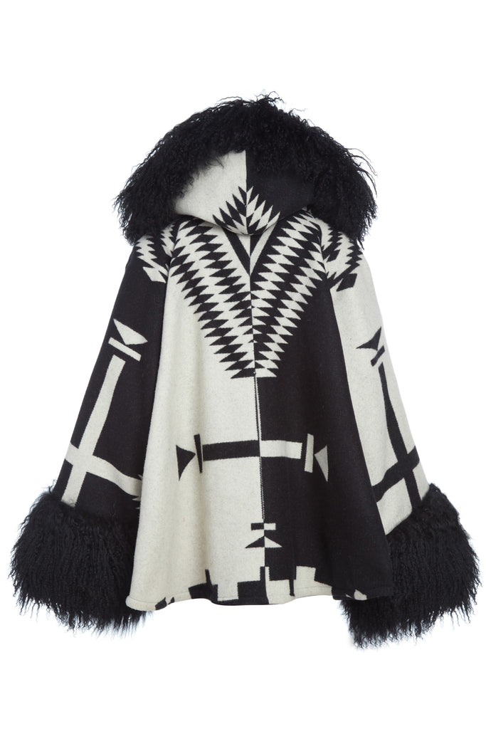 White Los Ojos Pendleton Trench Cloak – Lindsey Thornburg