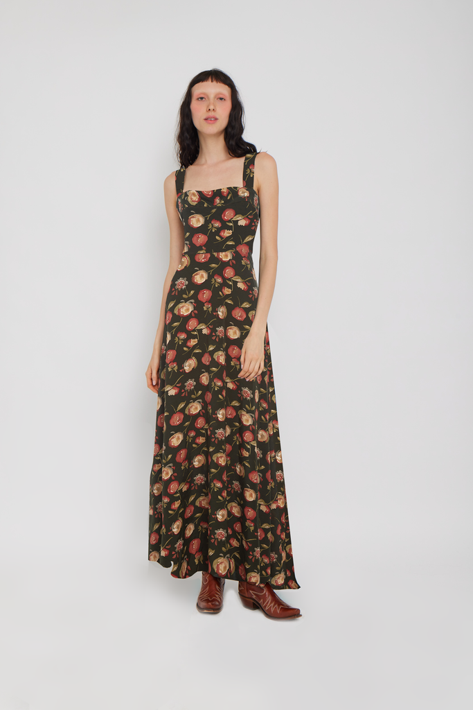 Lorraina Dress Moss Rose – Lindsey Thornburg